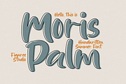Moris Palm - Summer Font, a Handwritten Font by figuree studio