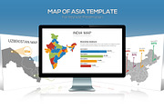 Asia Maps for Keynote Presentation, a Presentation Template by SlideFactory