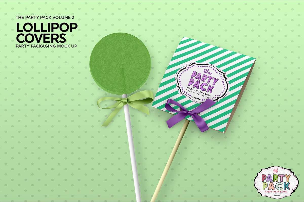 Lollipop Cover Packaging Mockup, a Cups & Container Mockup by INCDesign