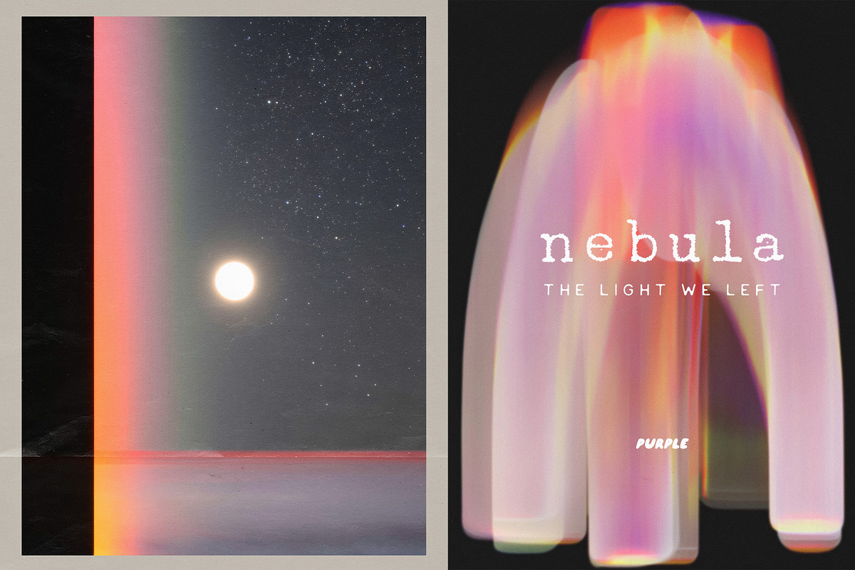 Nebula: 100 Light Experiments, a Background Graphic by Purple