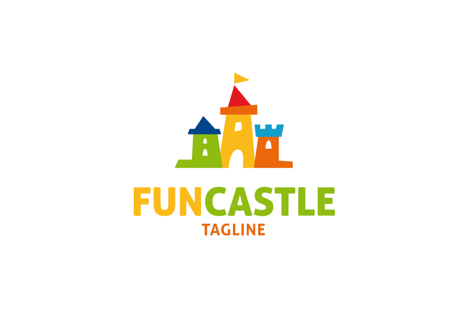 Fun Castle Logo, a Branding & Logo Template by brandphant