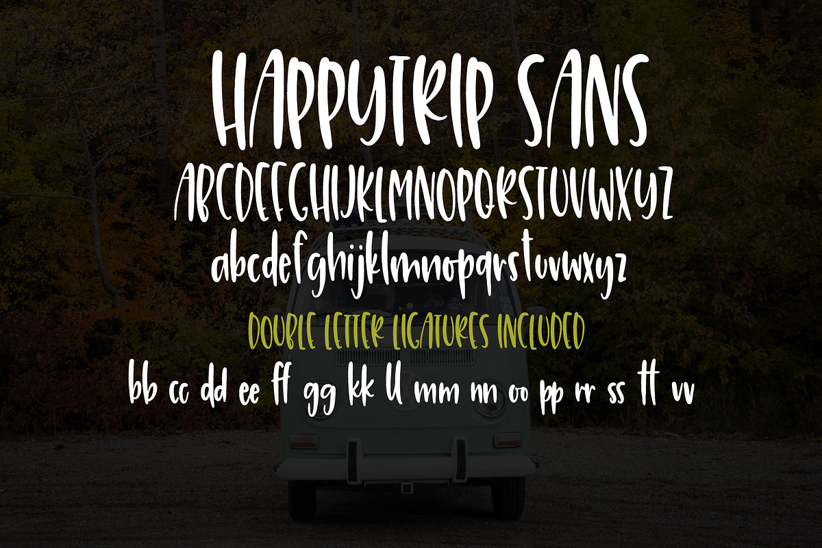 HappyTrip, a Font by OnTheSpotStudio