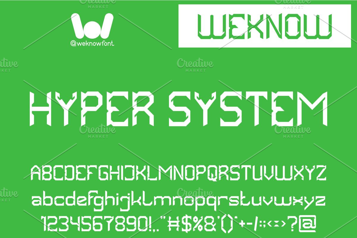 Hyper System font