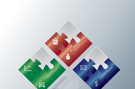 Jigsaw infographic, a Presentation Template by Artmeesri