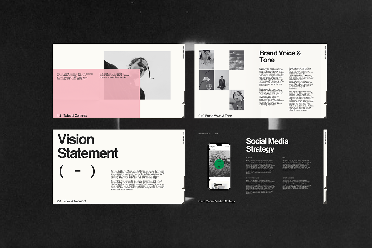RIOT | BRAND STRATEGY, a Presentation Template by Simple có