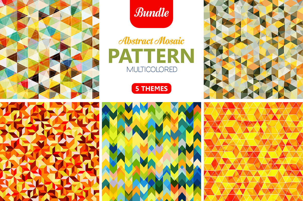 Abstract Mosaic Patterns, a Pattern Graphic by TAlex
