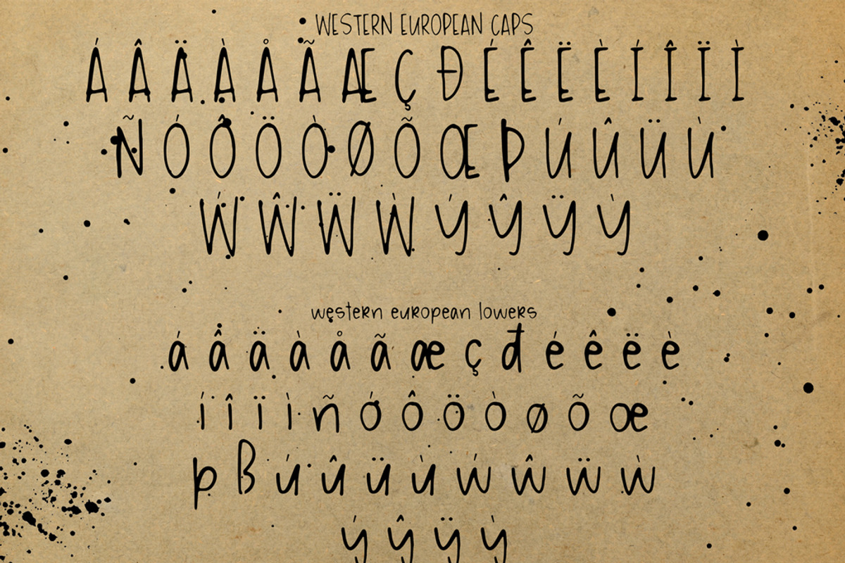 Messy Ink Pen Handwriting Font, a Handwritten Font by Groovy Fonts by Mindy