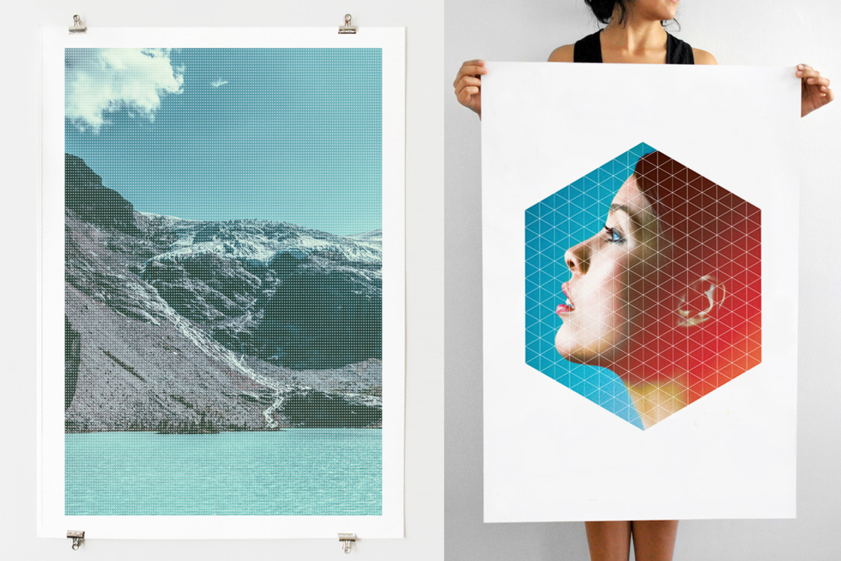 Grid Overlay Masks - Vector & Bitmap, an Object Graphic by Offset