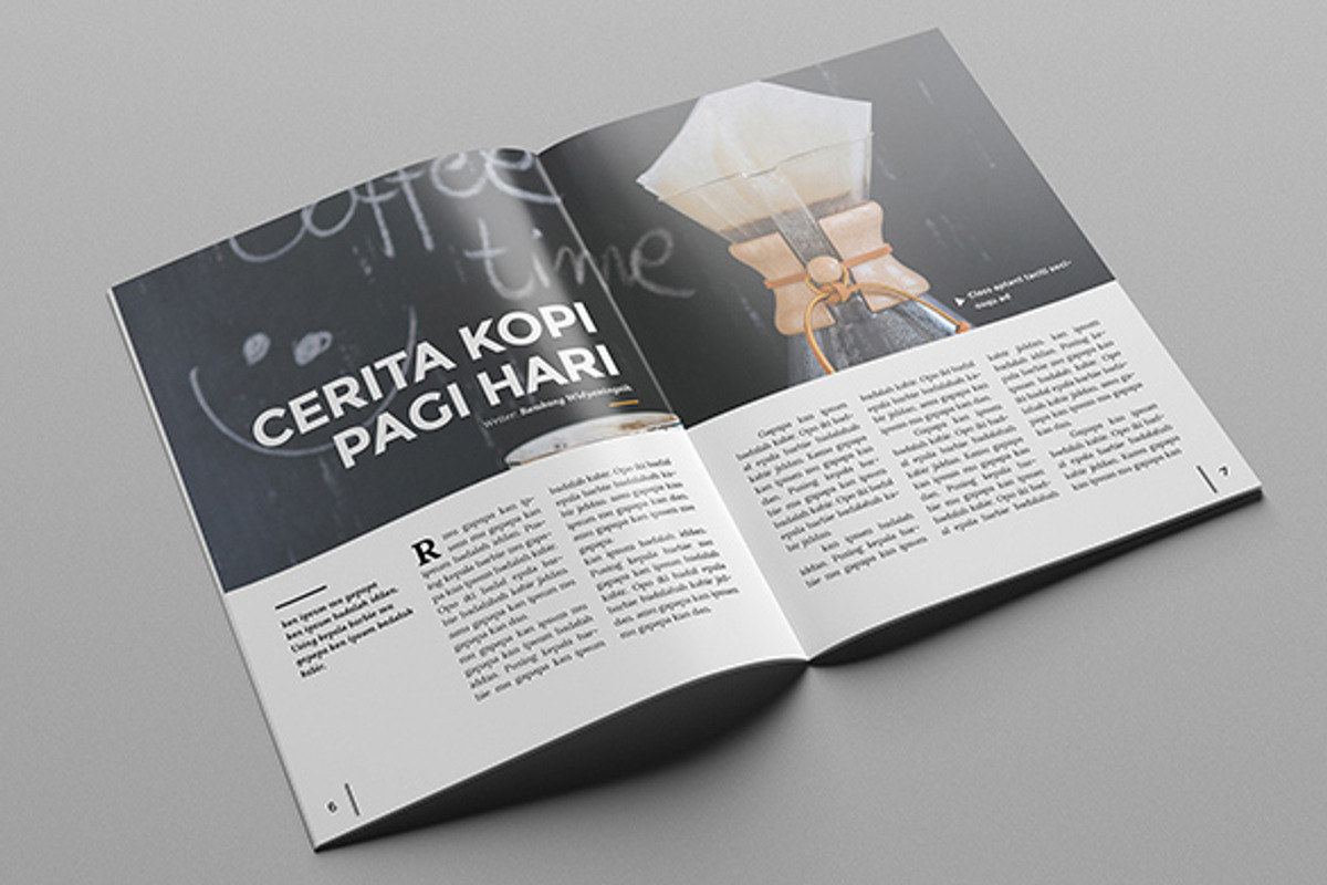Eat Magz Magazine Template, a Magazine Template by Birka Studio