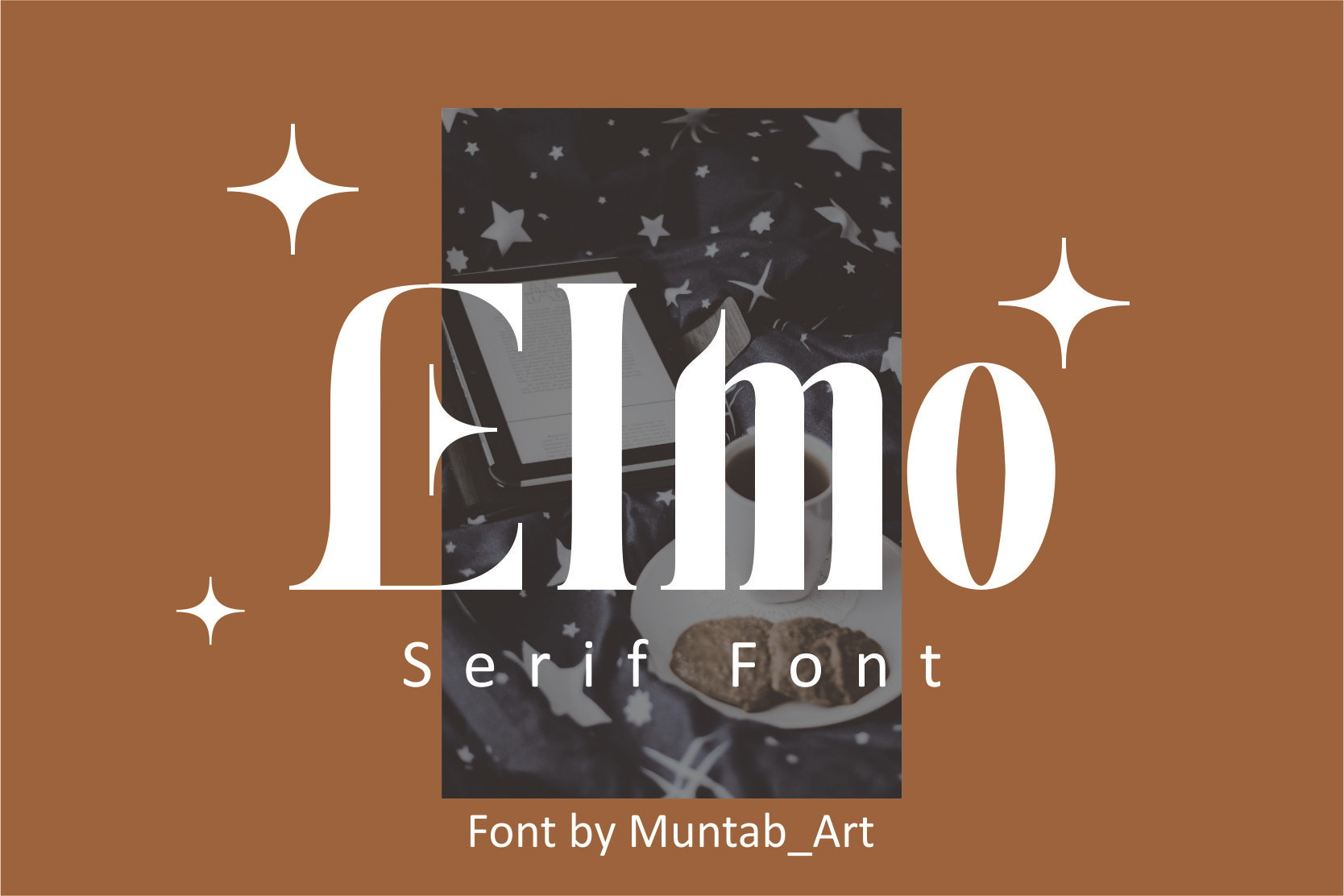 Elmo | Modern Serif, a Serif Font by Muntab_Art
