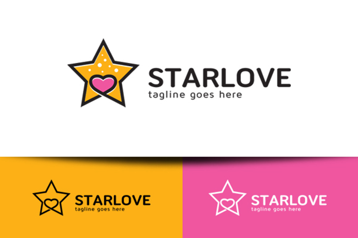 Star Love Logo Template, a Branding & Logo Template by gunaonedesign