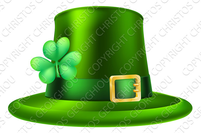 St Patricks Day Hat, an Object Graphic by Christos Georghiou