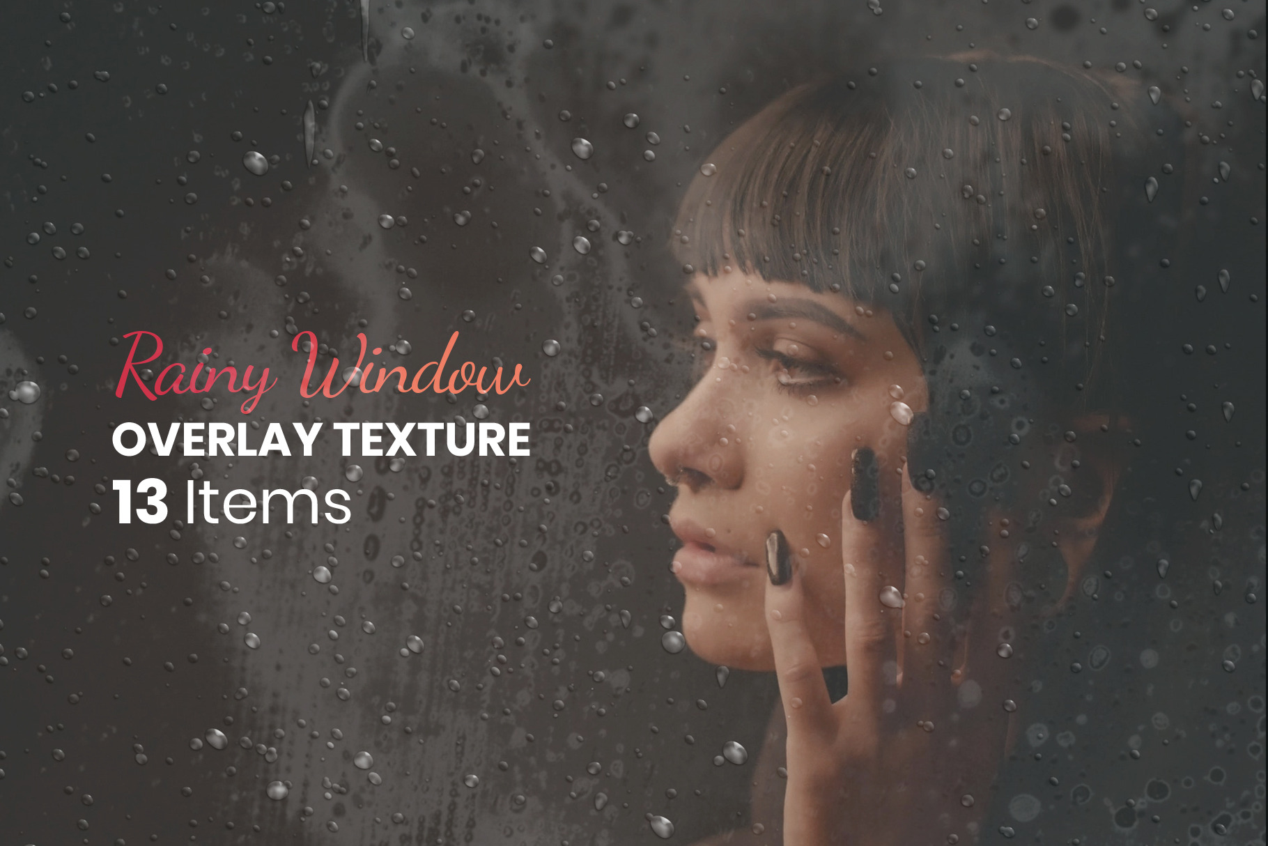 Rainy Window - Overlay Texture, a Texture Graphic by 3Motional