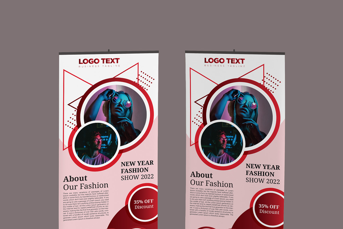 Fashion Show Roll-up Banner Design, a Flyer Template by MRI STUDIO