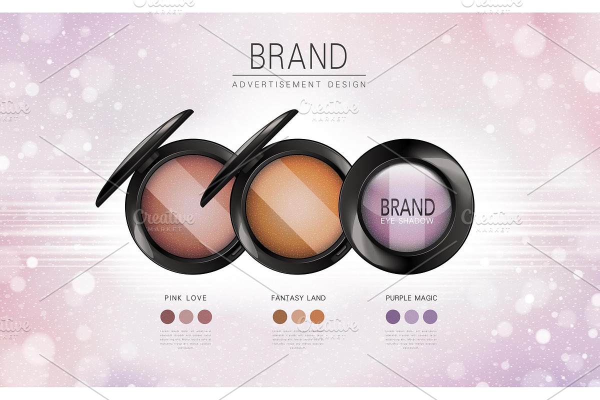 Lovely cheek blush ads, a Flyer Template by TotallypicRF | Creative Market