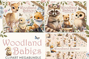 Woodland Animals Megabundle, an Animal Illustration by Clip Art by Elise M