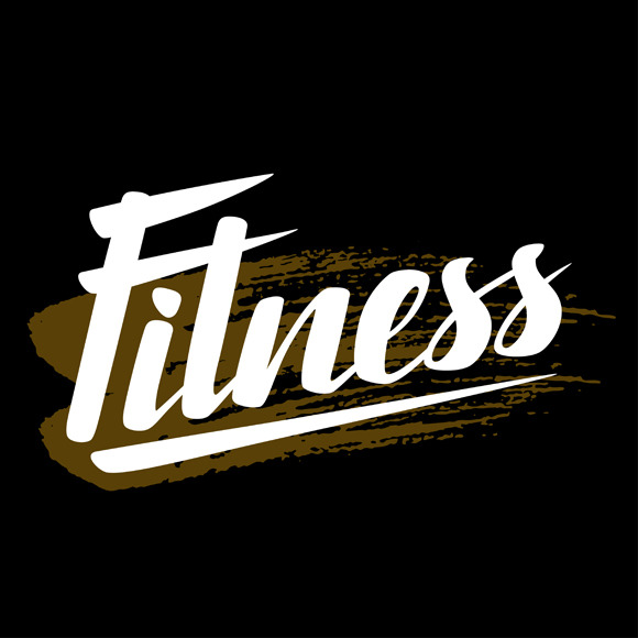 Fitness lettering poster concept., an Object Graphic by incomible