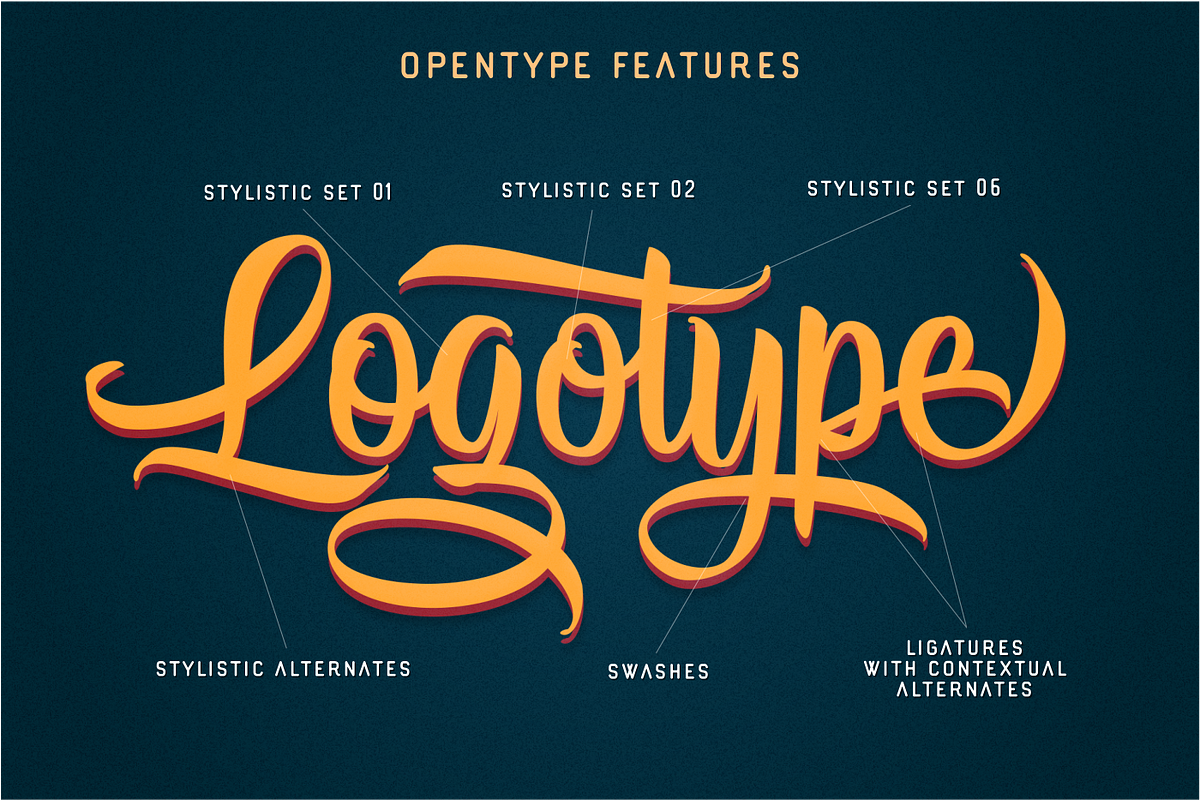 Hisyam Script, a Script Font by Hendra Pratama