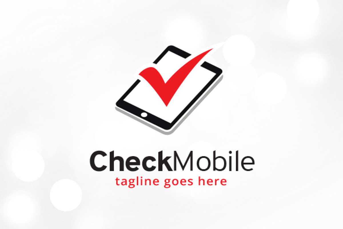 Check Mobile Logo Template, a Branding & Logo Template by gunaonedesign
