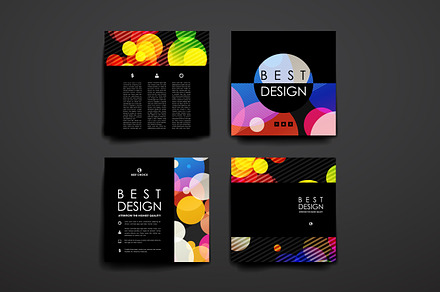 Colourful Card Templates, a Card Template by Palau
