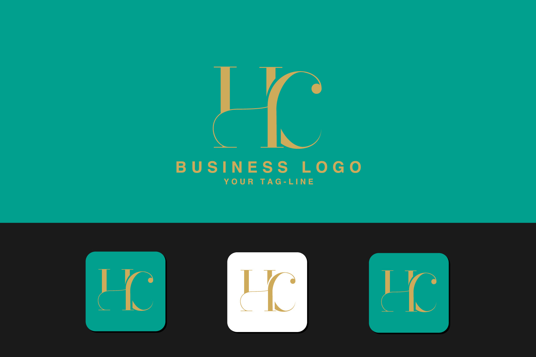 HC Abstract Logo Design., a Branding & Logo Template by art_creater