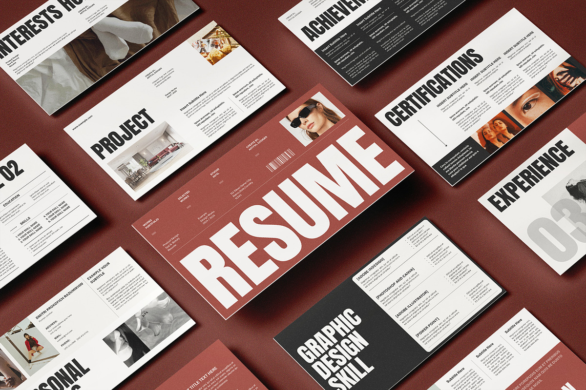 Resume Presentation Template Design