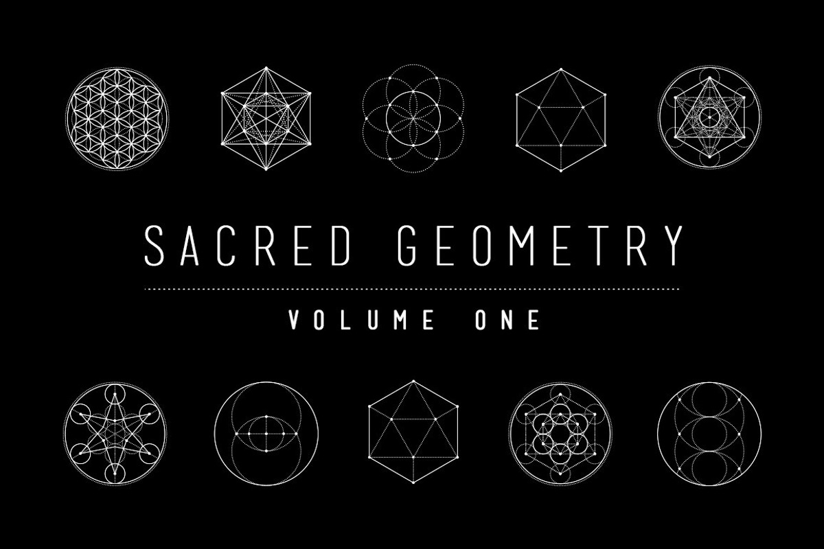 Sacred Geometry Vector Bundle, an Illustration by S K Y B O X | Creative Market