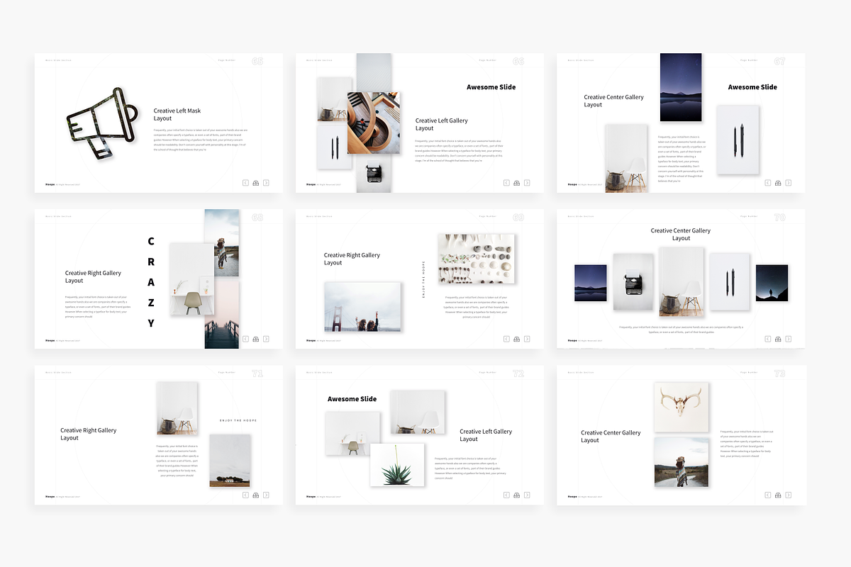 Hope White Powerpoint Template