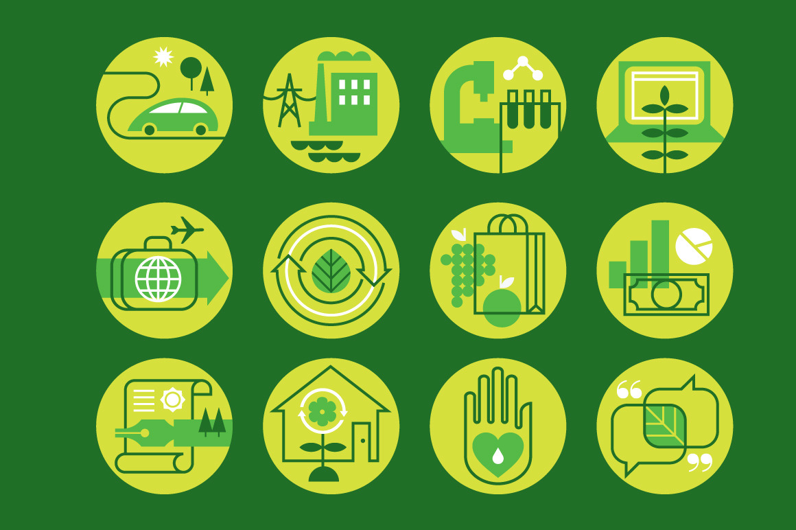 Green Icons, an Icon by EightHourDay