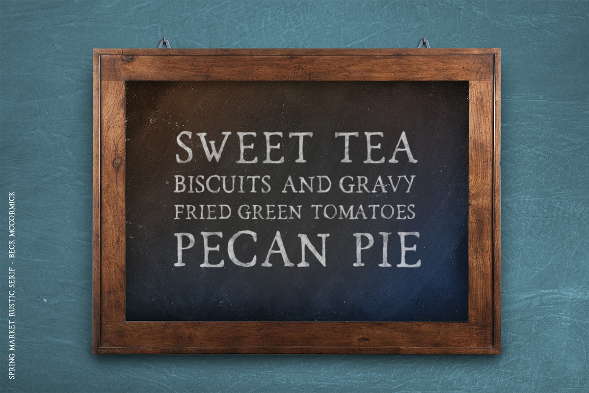 Spring Market - Rustic Font, a Serif Font by Beck McCormick