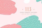113 Color seamless patterns | Graphic Patterns ~ Creative Market
