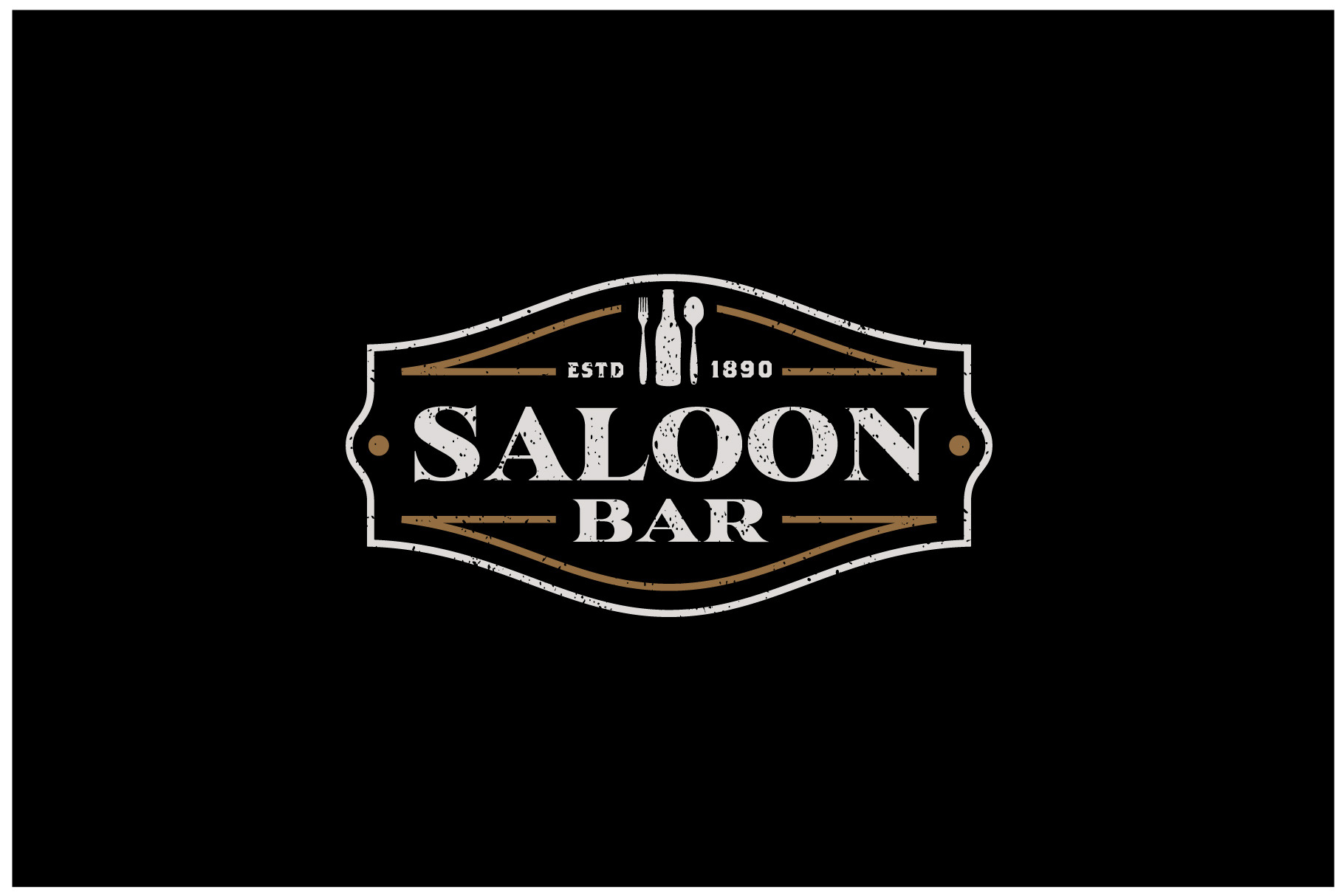 Wild West Restaurant Bar Saloon logo, a Branding & Logo Template by ...