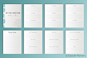 Five YEAR Plan 7x9 Printable, a Stationery Template by EasyLifePlanners