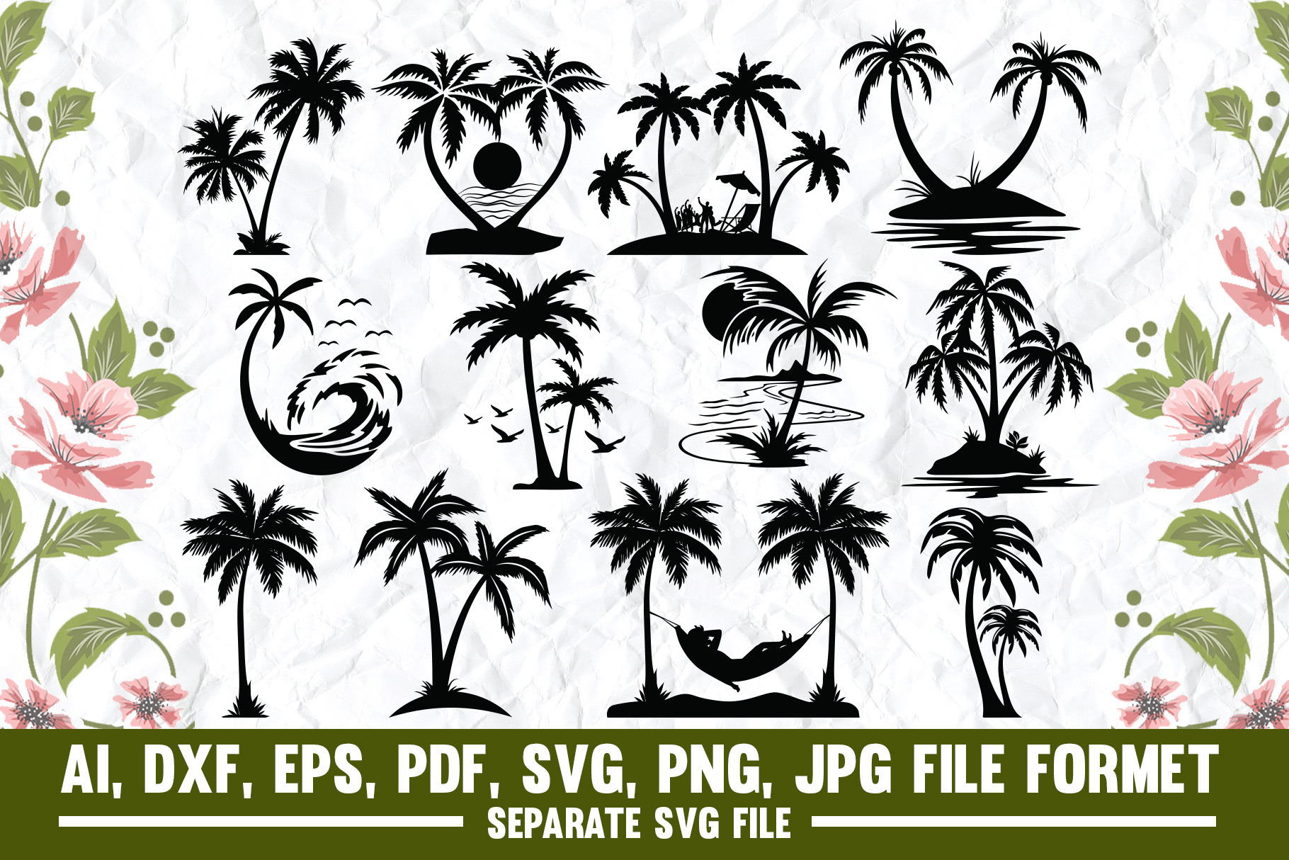 Palm Tree,Summer,Vacation svg, an Object Graphic by ...
