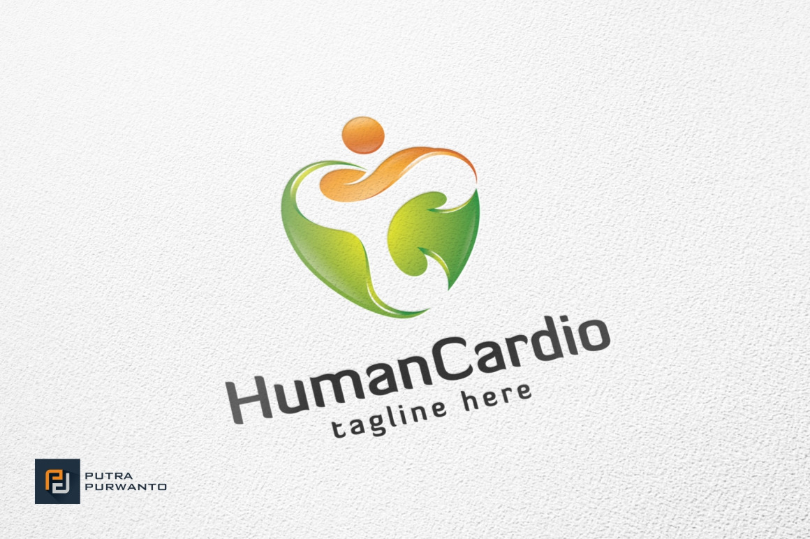 Human Cardio / Heart - Logo Template, a Branding & Logo Template by ...