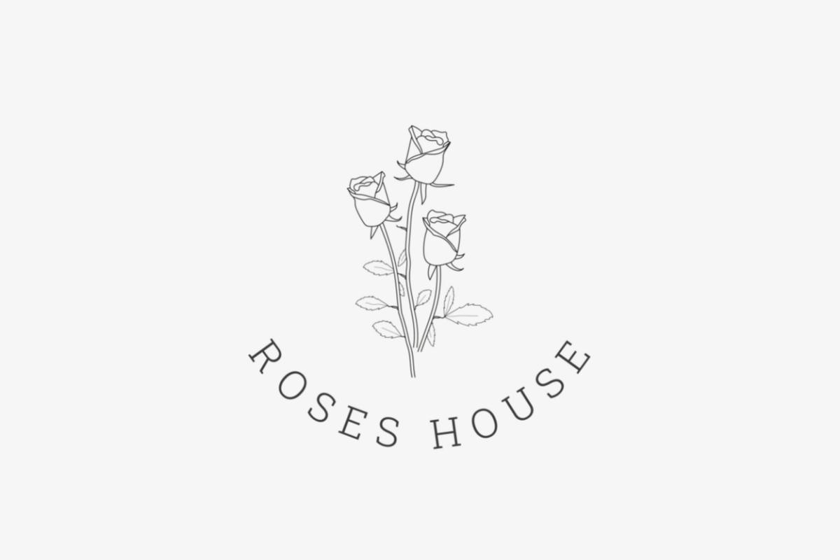 Floral Beautiful Roses House Logo, a Branding & Logo Template by ...