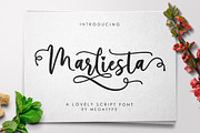 Marliesta Script Font, a Script Font by Megatype