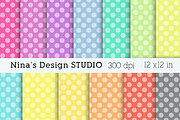 Polkadots Papers, a Texture Graphic by Graphics by Nina
