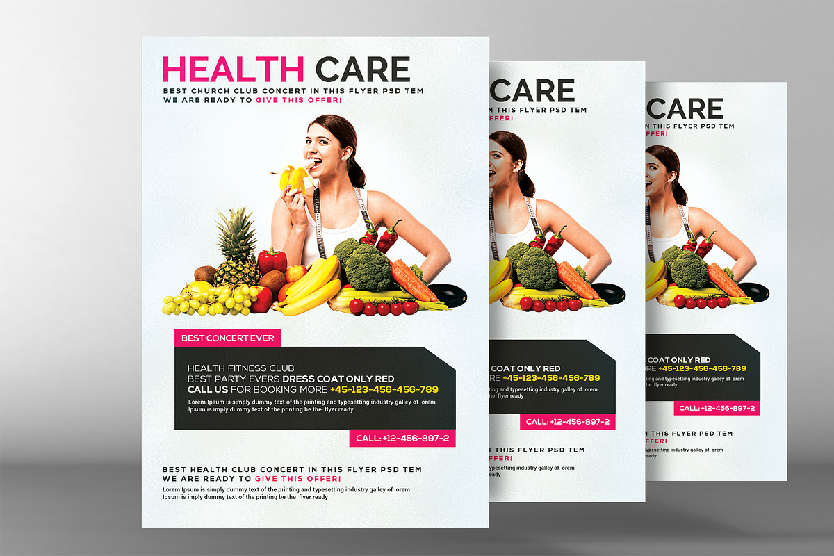 Healthy Life Diet Flyer, a Flyer Template by graphicforest