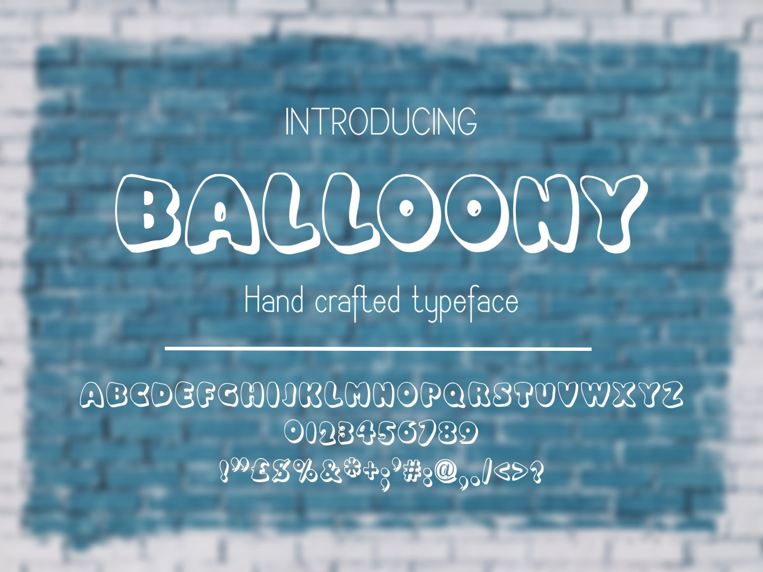 Balloony Font, a Font by Digital Typeface Studio