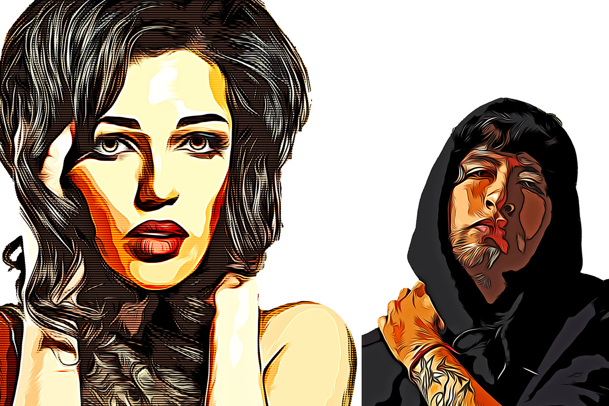 Posterize Effect Photoshop Action, an Action Add-On by Studio Retouch