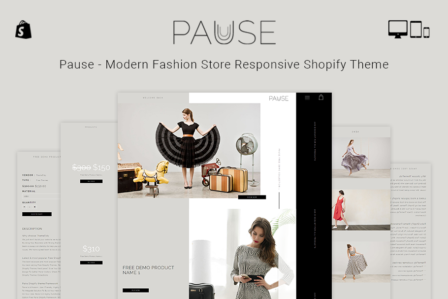 Pause Fashion Store Shopify Theme, a Shopify Template by ThemeTidy ...