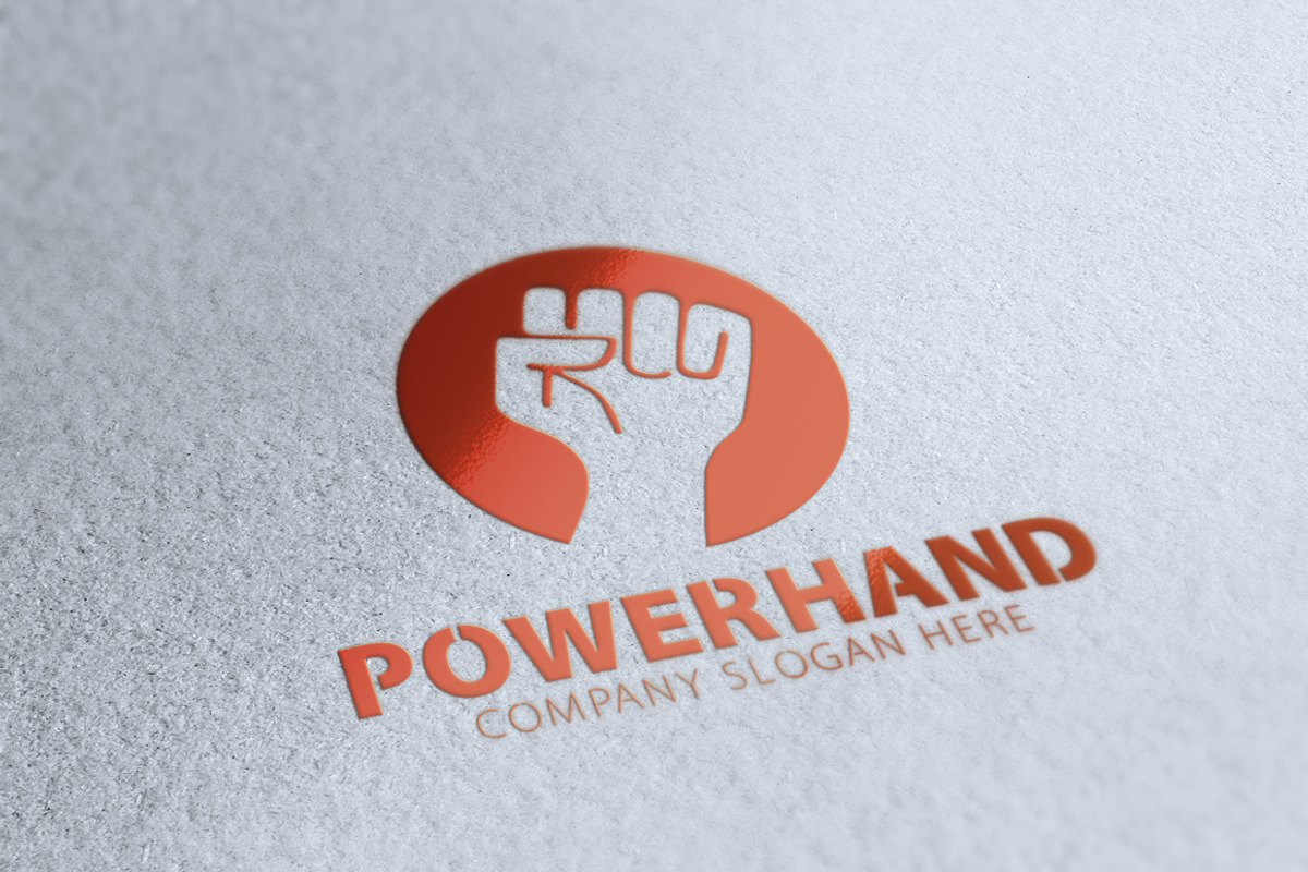 Power Hand Logo, a Branding & Logo Template by essegraphic