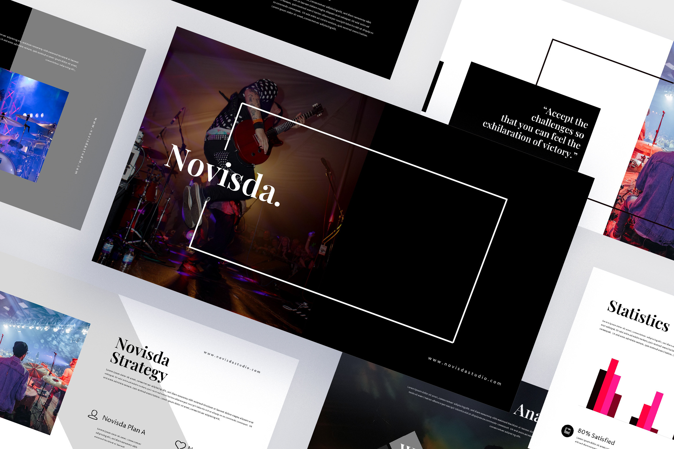 Novisda - Concert Powerpoint, a Presentation Template by eunavia