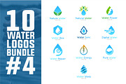 10 Water Logo Bundle #4, a Branding & Logo Template by PutraCetol Studio