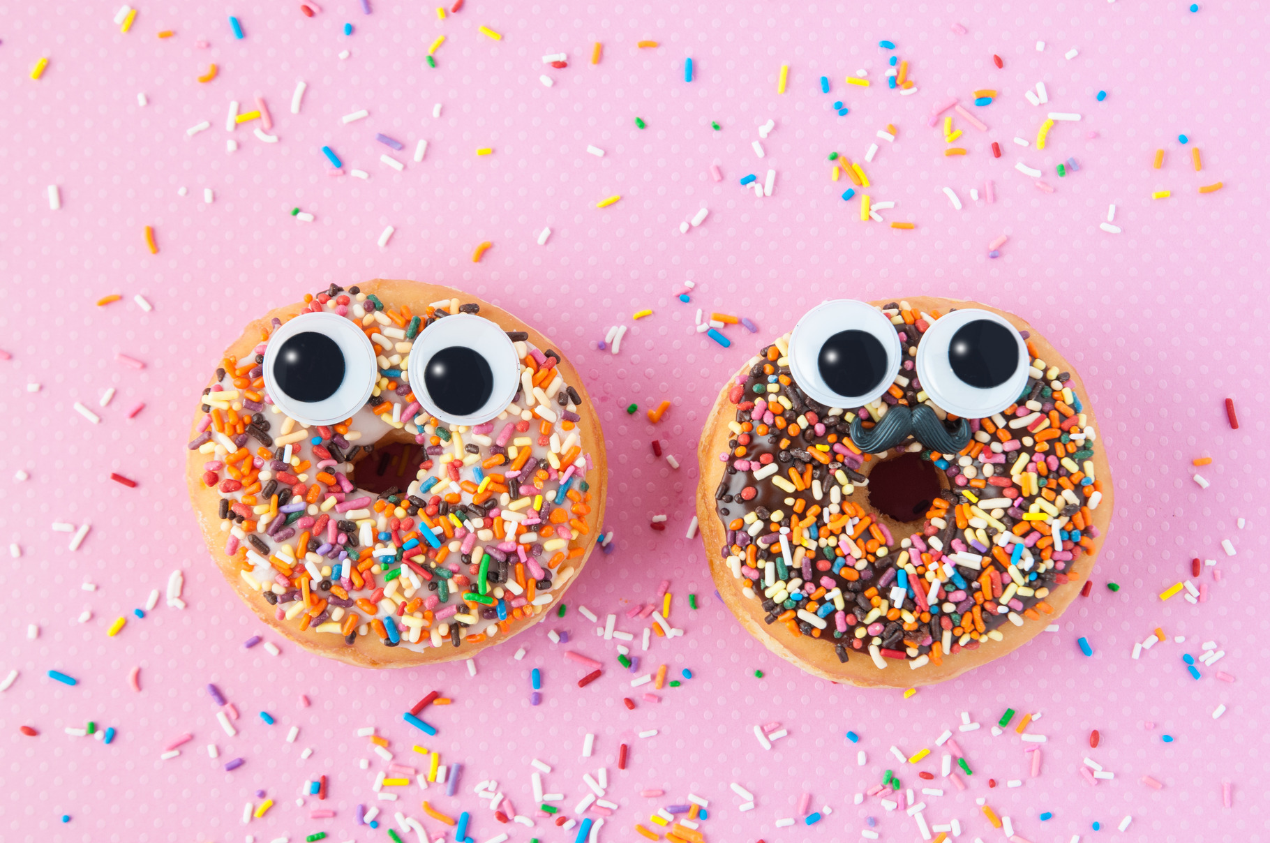 Doughnut Faces, a Background Photo by Siân C Photography