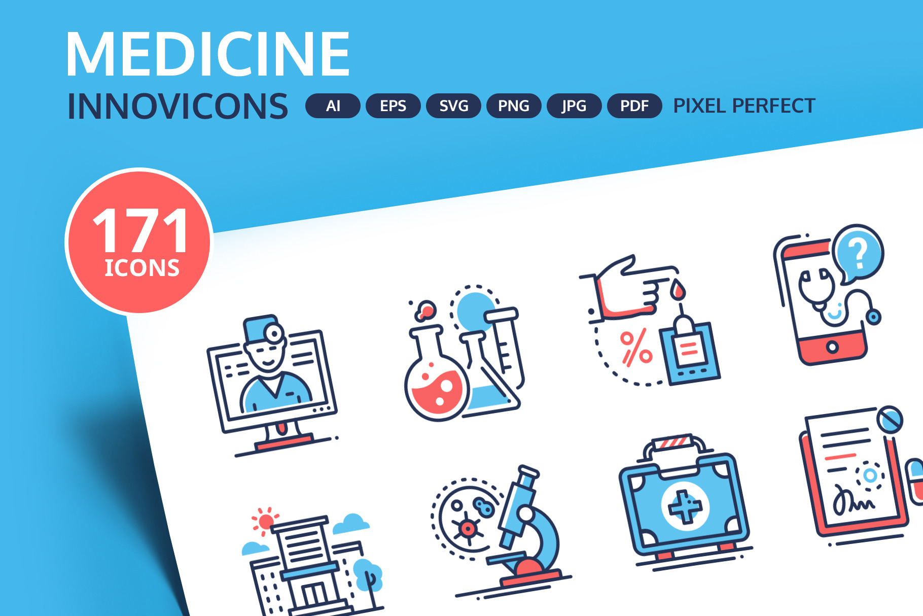 Medicine Innovicons Icons Bundle, an Outline Icon by Boyko Pictures