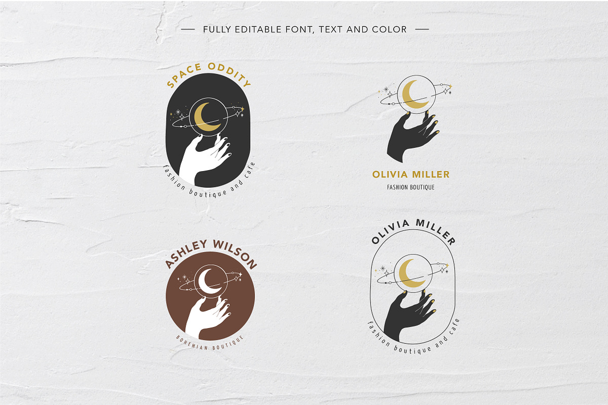 Hands - hand drawn premade logos set, a Branding & Logo Template by Marish