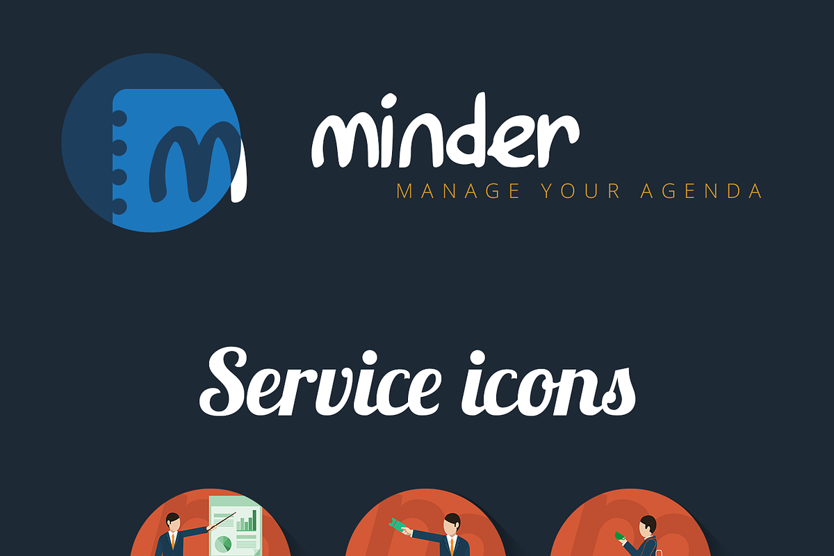 Minder Logo & Service Icon, a Presentation Template by Restart ...