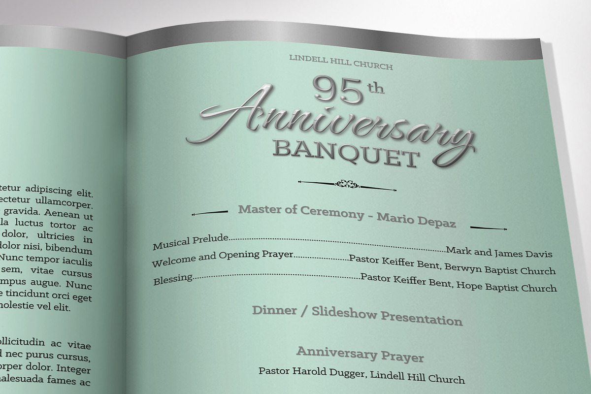 Green Church Anniversary Program